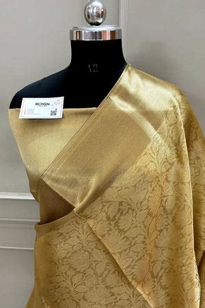 Gold Tissue Silk Banarasi Saree Mohsin Textiles
