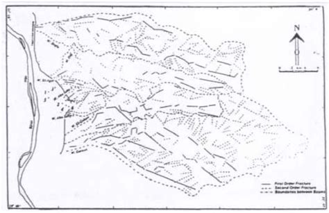Fracture Map Of The Study Area Based On The Land Sat Tm Image