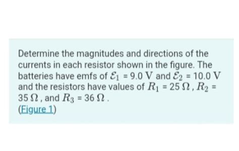 Solved Determine The Magnitudes And Directions Of The