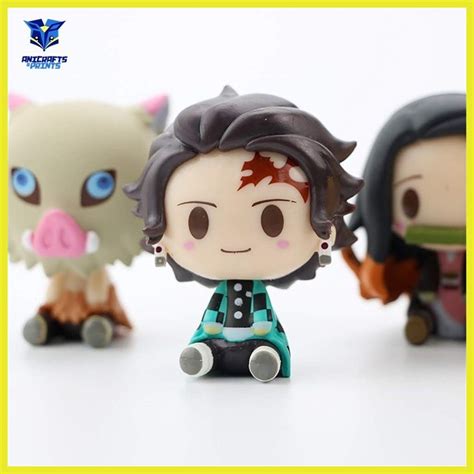 Demon Slayer Kimetsu No Yaiba Chibi Figures Anime Series Tanjiro