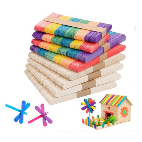 Fun And Play Popsicle Stick Plain And Colored 1pck 1set Smallbig