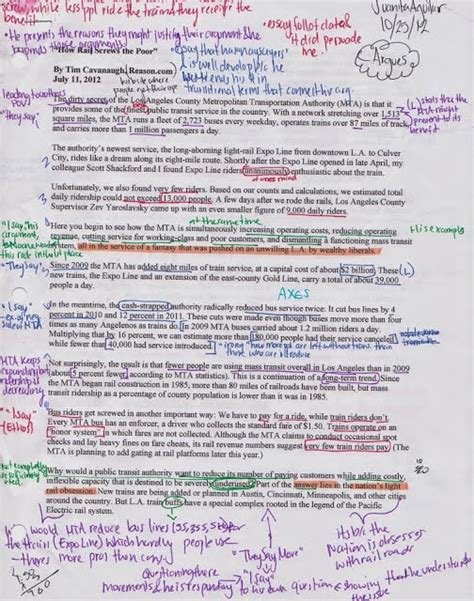 Annotation Example English With Andrews