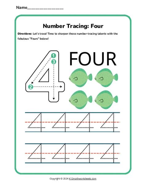 Preschool Number Worksheets