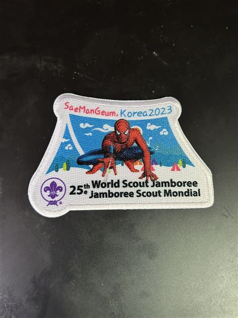 World Scouting Patch 25th World Scout Jamboree Korea 2023 Spiderman