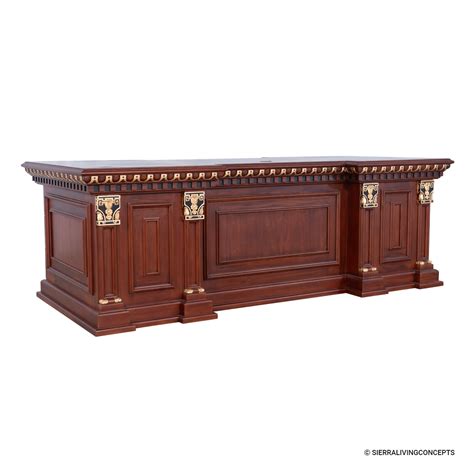 Ucla Resolute Executive Desk With Leather Top