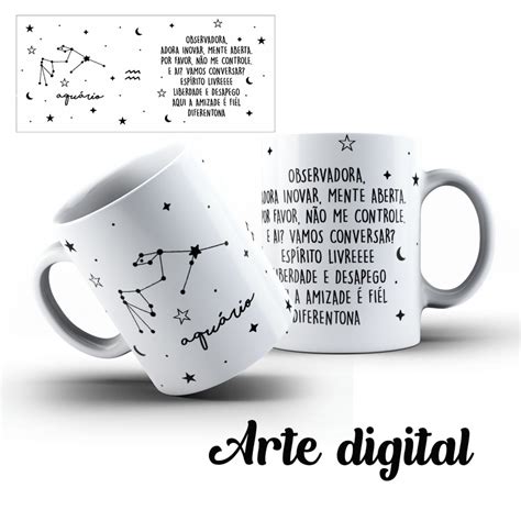Arte Digital Para Caneca Signos Elo7 Produtos Especiais