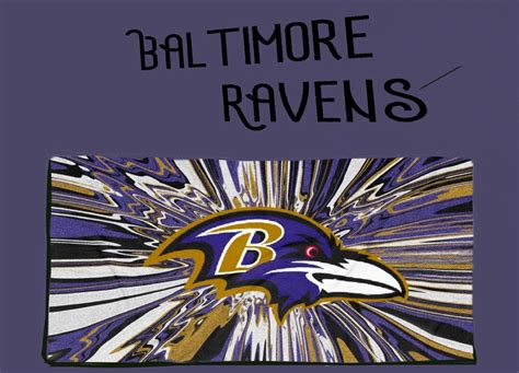 Baltimore Ravens Nfl Football Fan Beach Body Bath Towel Afc North Etsy