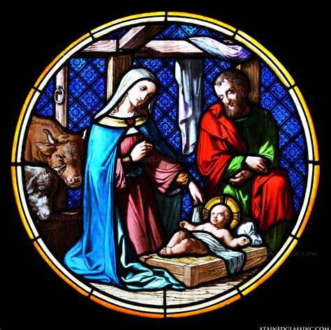 Stained Glass Nativity Pictures At Eugene Mash Blog