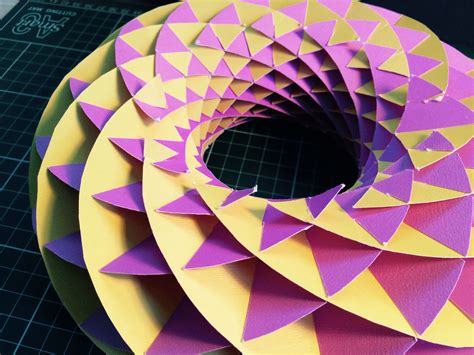 Detail Of Sliceform Paper Torus