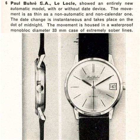 One Classic Watch Brand I Would Love To See Revived Is Paul Buhré Once