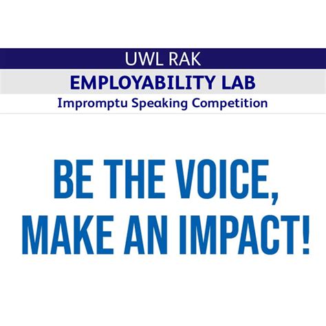 Impromptu Speaking Competition Uwl Rak