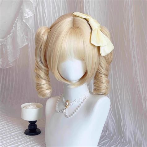 Sex Doll Wigs Golden Korean Wool Curl Short Hair ️ Bsdoll