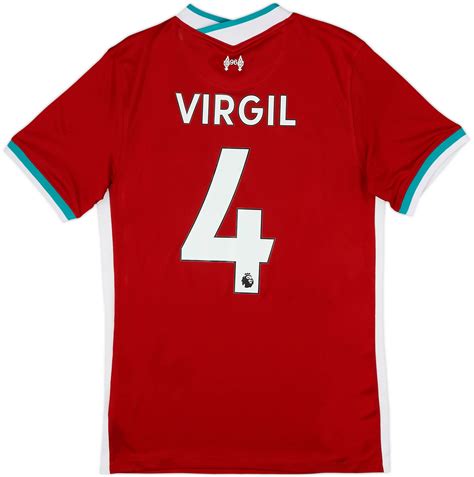 2020 21 Liverpool Home Shirt Virgil 4 610 S