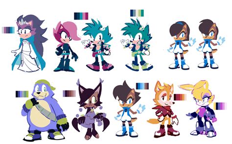 Lalas Blog • I Drew Some Sonic Characters Using Some Color