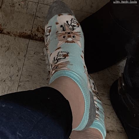 Showing Off My Cute Socks At Work What Would You Guys Do R Cumonhersocks