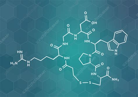 Eptifibatide Anticoagulant Drug Molecule Illustration Stock Image