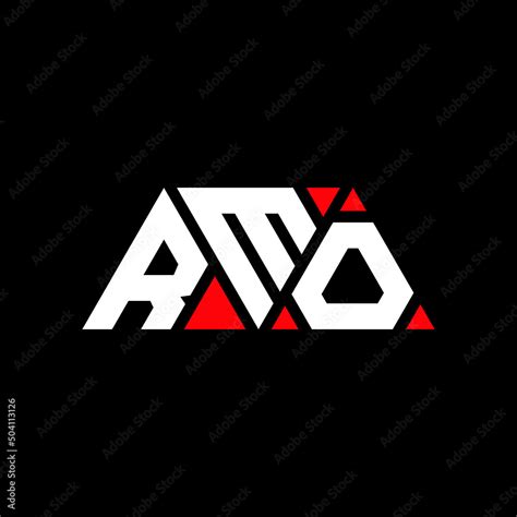 Rmo Triangle Letter Logo Design With Triangle Shape Rmo Triangle Logo Design Monogram Rmo