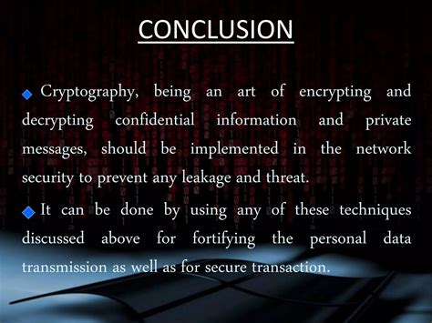 Cryptography A Science Of Secure Writing Ppt