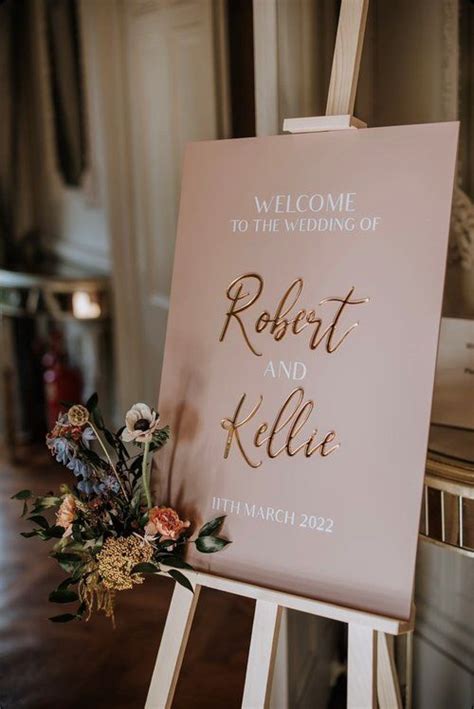 Rose Signage Co Luxury Acrylic Wedding Signage