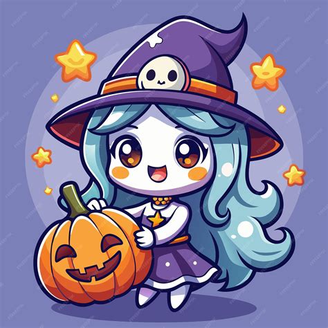 Premium Vector Cute Witch