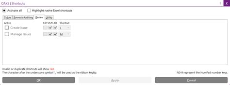 Financial Modelling Excel Shortcuts Operis Analysis Kit