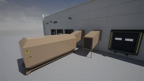 Modular Warehouse 3d Model By 32cm