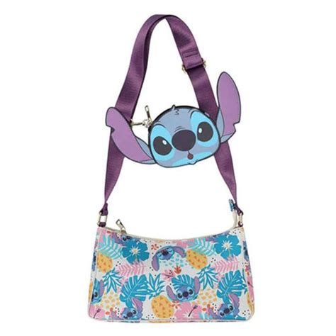 Bioworld Bags X Disney Lilo Stitch Tropical Stitch Crossbody Bag