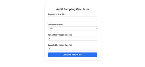 Free Online Tool For Accurate Audit Sampling Calculations