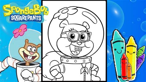 Sandy Cheeks Coloring Pages 2025