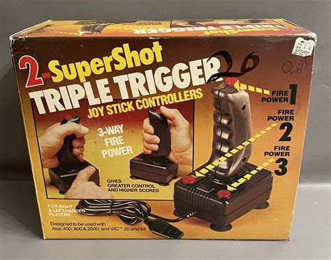Vintage Commodoreatari 2 Supershot Triple Trigger Joysticks Controllers 1984 Ebay Vintage Commodoreatari 2 Supershot Triple Trigger Joysticks Controllers 1984 Ebay