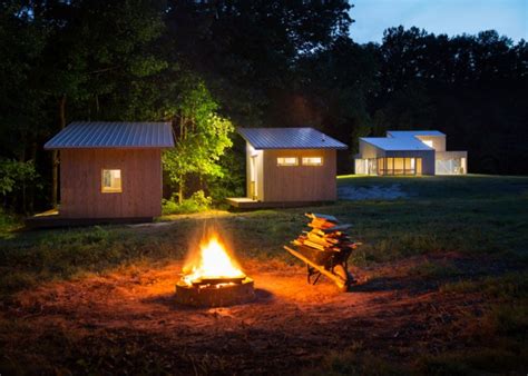cedar clad forest laboratory houses university researchers