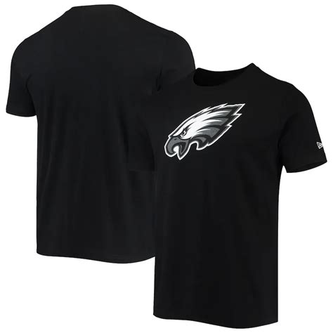 Mens Philadelphia Eagles New Era Black Team Logo T Shirt