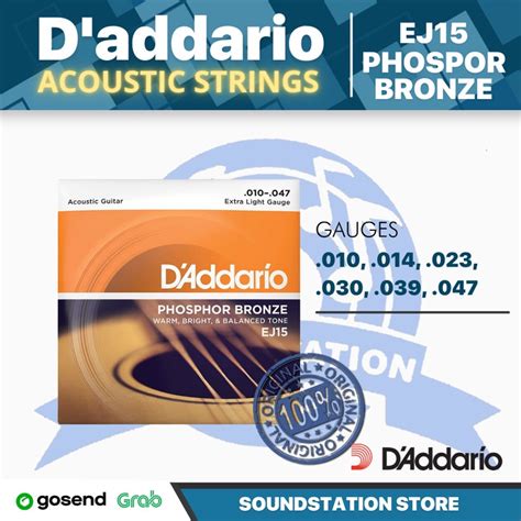 Jual Daddario Ej15 Extra Light Gauge 0 10 0 47 Strings Shopee Indonesia