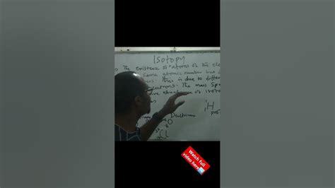 Chemistry Lecture Isotopy Youtube