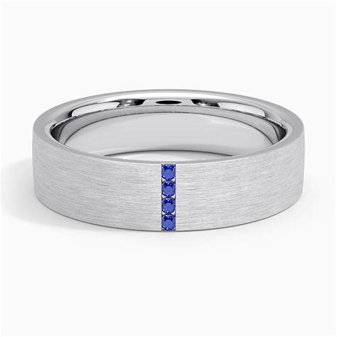 Mens Diamond And Sapphire Wedding Bands Cheap Sale