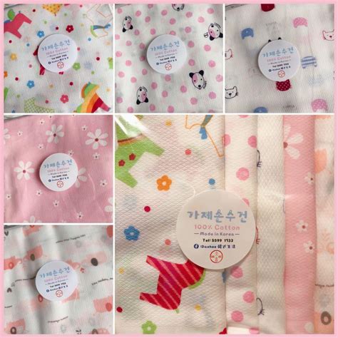 韓國全棉紗巾嬰兒紗巾bb紗巾10條裝 Cotton Handkerchief 10pcs 兒童＆孕婦用品 其他 Carousell
