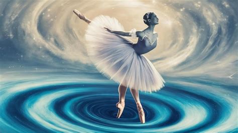 Premium Photo Classic Ballerina Dancing On Blue
