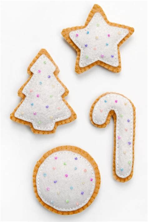 Diy Felt Cookies Felt Sugar Cookie Pattern