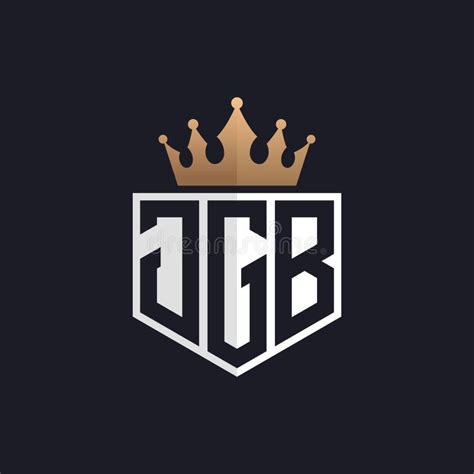 Luxury Jgb Logo With Crown Elegant Initials Jgb Letter Logo For