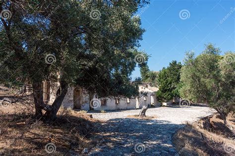 The Fortress In Assos Village Kefalonia Island Greece Inside Which