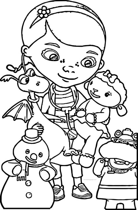 Doc Mcstuffin Eu Dmc Ai Doc Friends Coloring Page