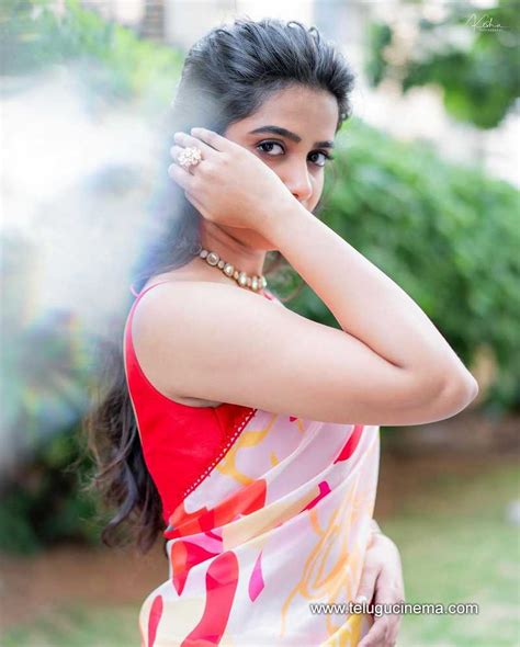 Sri Gouri Priya In A Pink Saree Telugu Cinema