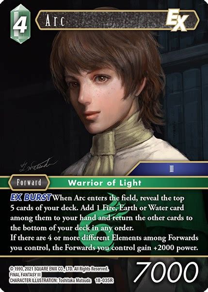 Arc Ex Resurgence Of Power Final Fantasy Tcg