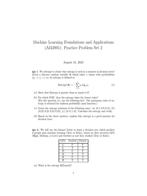 Pset 2 Pdf Statistical Classification Applied Mathematics