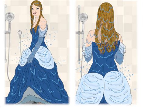 Cinderella Takes A Shower By Cartoonwetlook On Deviantart