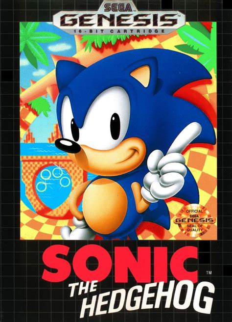 Sonic 1 Us Box Art With Jp Sonic Sega Genesis Sega Genesis Games Sonic The Hedgehog
