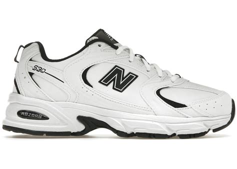 530 White Black Leather Mr530syb Lauthentik