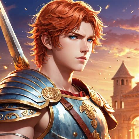 Ancient Roman Gladiator Age 18 Ginger Hair Pale Skin Prompts Stable
