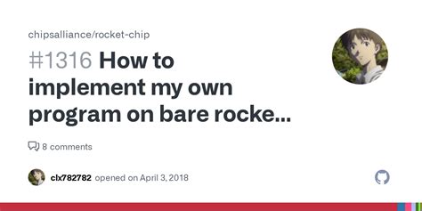 how to implement my own program on bare rocket chip embedded in the