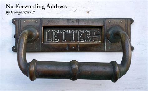 No Forwarding Address By George Merrill Talbot Spy